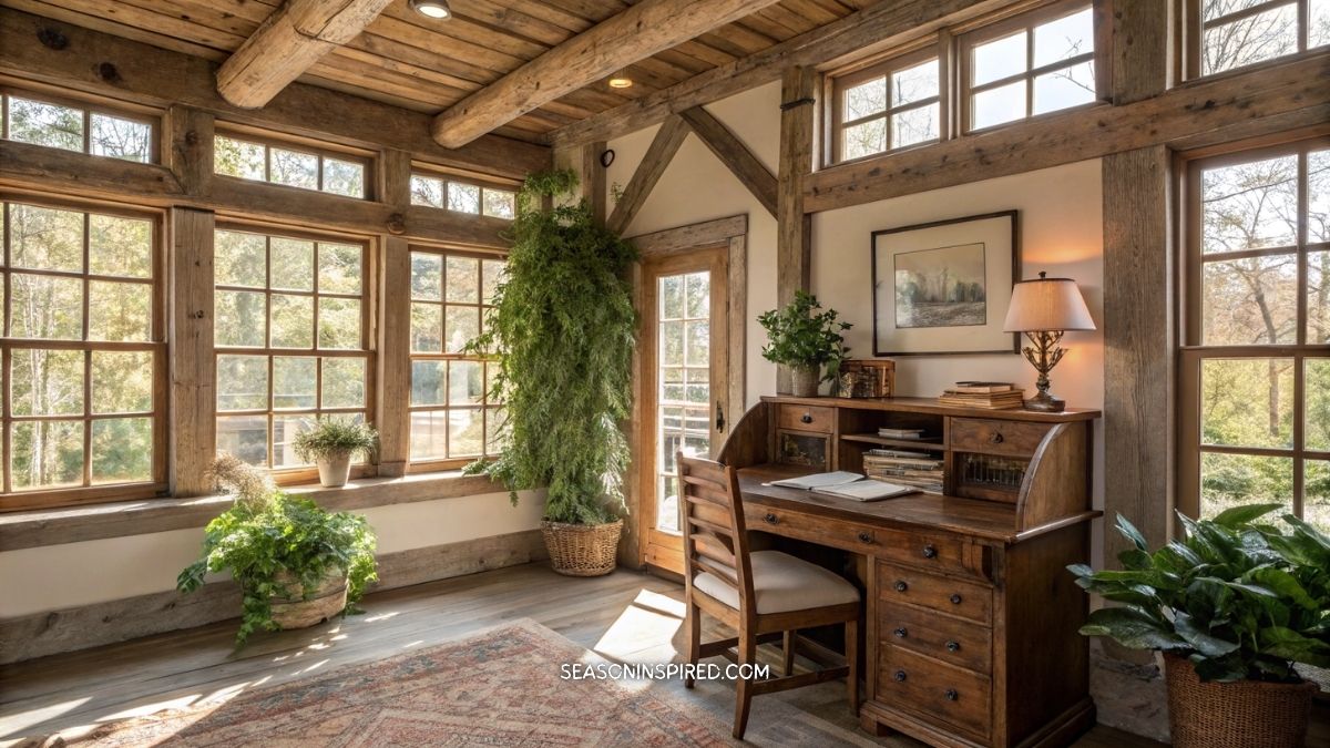60 Rustic Home Office Ideas: Blending Charm & Productivity