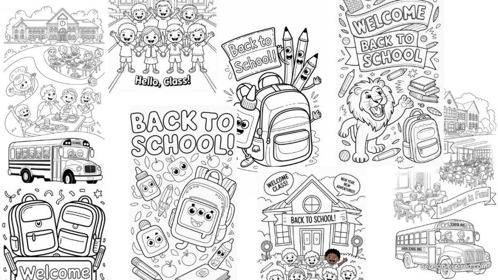 Free Back To School Coloring Pages For Kids (Printable & Fun!)
