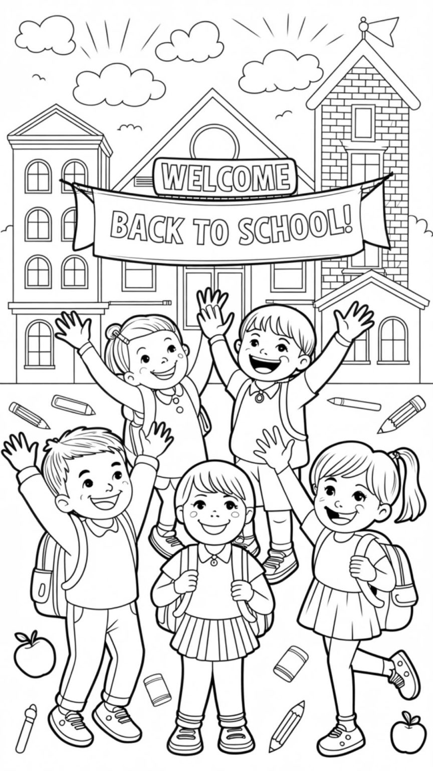 Free Back To School Coloring Pages For Kids (Printable & Fun!)