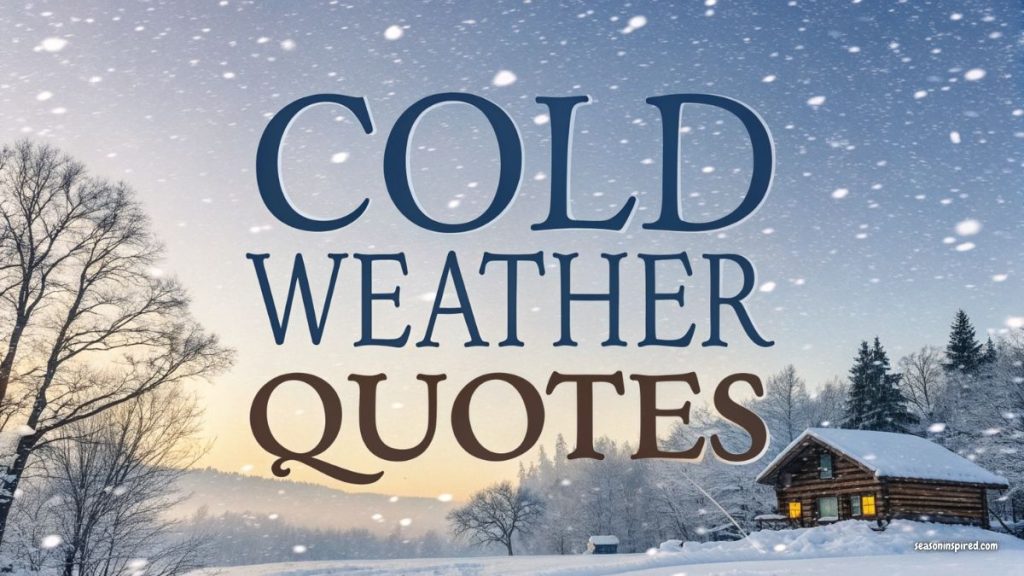 Cold Weather Quotes 101 Ideas For A Cozy Inspired Vibe